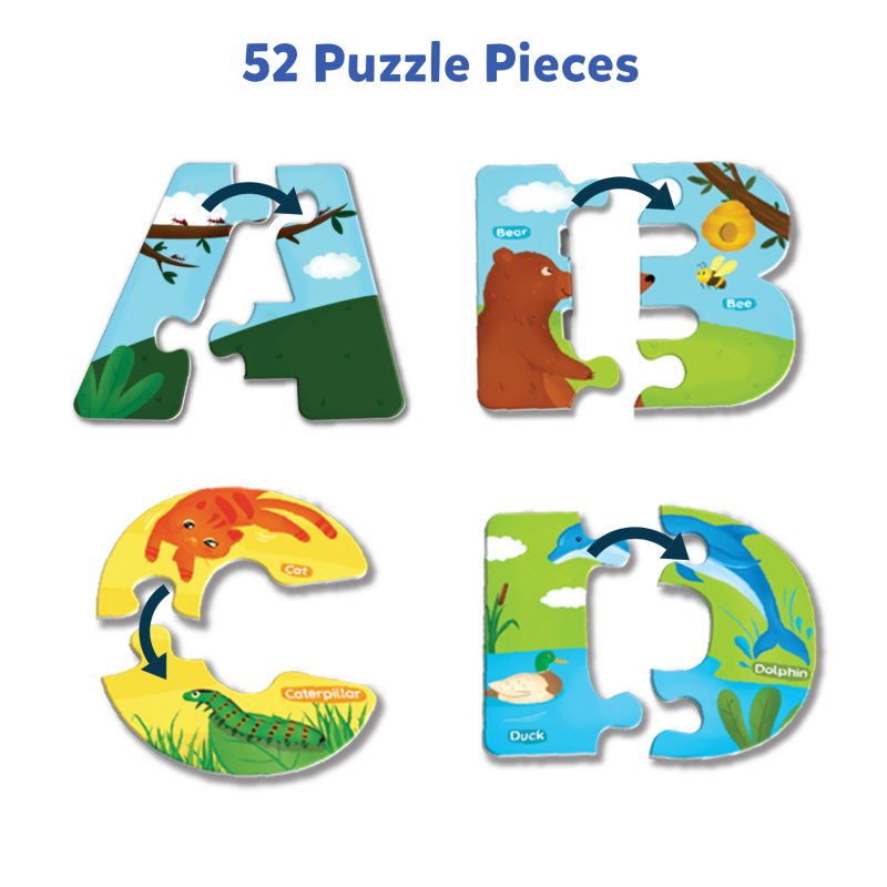 The Animal Alphabet | Fun & Educational Jigsaw Puzzle (ages 3-6 ...